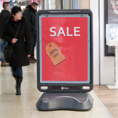 Advocate™ Floor Standing Poster Display Sign - Glasdon