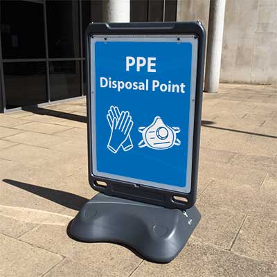 Advocate™ Poster Display Sign - PPE / Social Distancing Signage - Glasdon