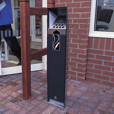 Ashguard™ Free Standing Cigarette Bin - Glasdon