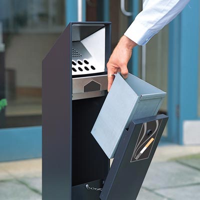 Ashguard™ Free Standing Cigarette Bin - Glasdon