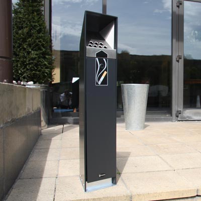 Ashguard™ Free Standing Cigarette Bin - Glasdon