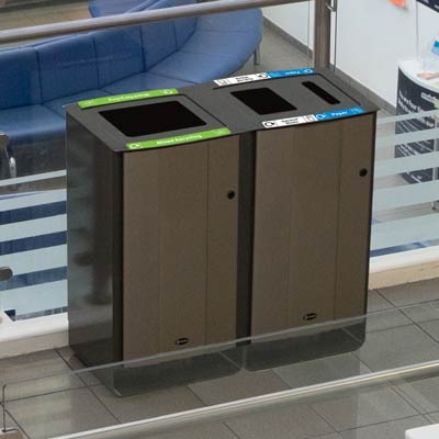 Electra™ 170 Trio Recycling Bin - Glasdon
