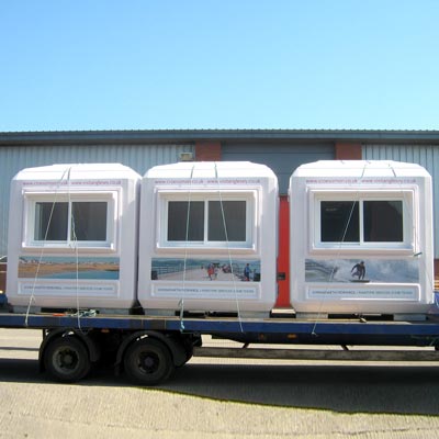 Genesis™ GRP 2.3 x 1.5m Double Sliding Window Kiosk - Glasdon