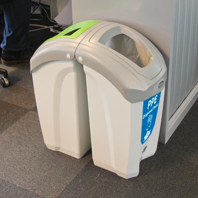 Nexus® 30 PPE Waste Bin - Small Deskside PPE Bin with Free Delivery ...