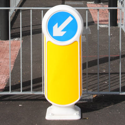 Rebound Signmaster™ Bollard by Glasdon