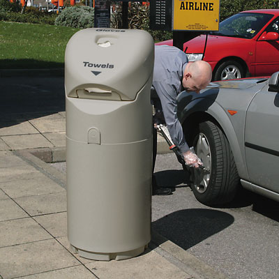 Auto-Mate™ Petrol Forecourt 3 in 1 Bin - Glasdon