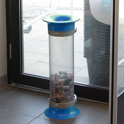 C-Thru™ 10L Battery Recycling Bin - Collection Tube – Glasdon