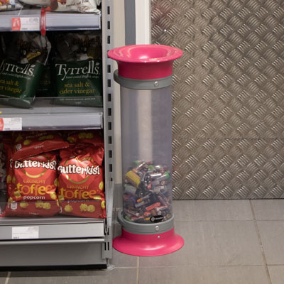 C-Thru™ 10L Battery Recycling Bin - Collection Tube – Glasdon