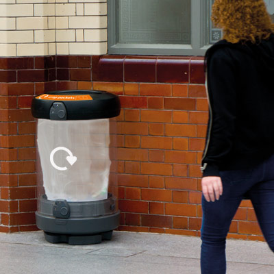 C-Thru™ 180 Crisp Packet Recycling Bin - Glasdon