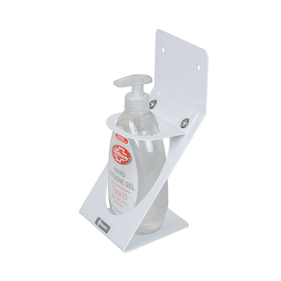 Locking Hand Sanitiser Wall Brackets - Secure Attachment For Sanitising Gel - Glasdon