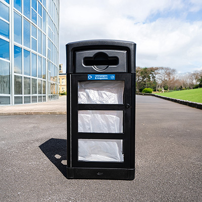 Origin™ Aspect 110 Transparent Security Recycling Bin | Glasdon ...